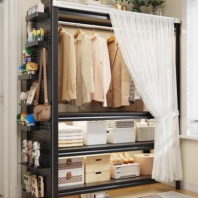 货架衣柜角家卧室出租房宝宝简衣物收纳衣架儿童易用组装钢F986M9