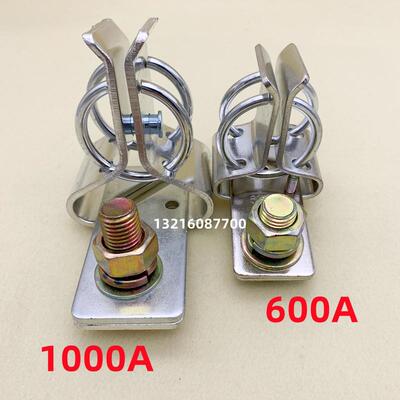 RT0熔断器底座刀开关400A600A1000A铜件加厚380V电炉接线铜夹双环