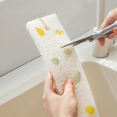 Customizable Sink Wood Pulp Sponge Strip, Absorbent Sponge P