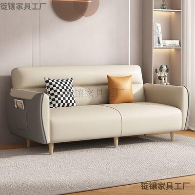 yhu猫抓皮沙发床可折叠两用2024新款客厅小户型现代简约免洗直排