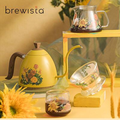 Brewista向日葵系列0.6L手冲咖啡壶蛋糕滤杯分享壶玻璃单品杯器具