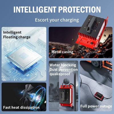 12V20A防水充电机24V30A电池充电器40A大功率充电机50A快充充电器