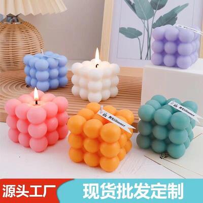 Large Scented Candle in a Cube Shape - Perfect as an Anniver