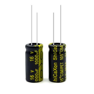 ShiCaXon插件铝电解电容16v1000uf 8x16高频低阻 直插 厂家10