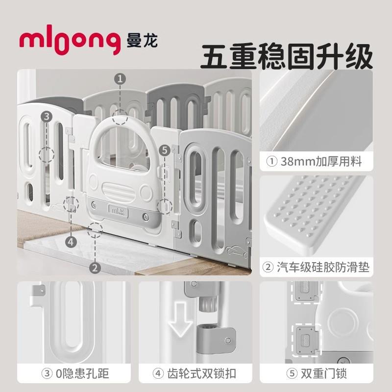 汽车爬行围栏婴儿室内爬行垫防护栅栏宝宝家用儿童游戏围栏