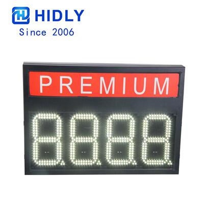 批量制作高亮8寸带背光源灯箱立柱屏DIESE白色加油站灯箱