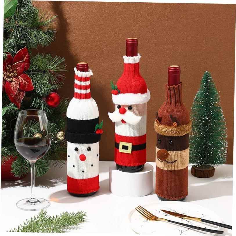christmas decoration Old man snowman bottle holder圣诞酒瓶套