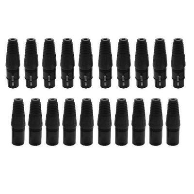 20Pcs 3Pin Xlr Male To Female Microphone Extension Cable