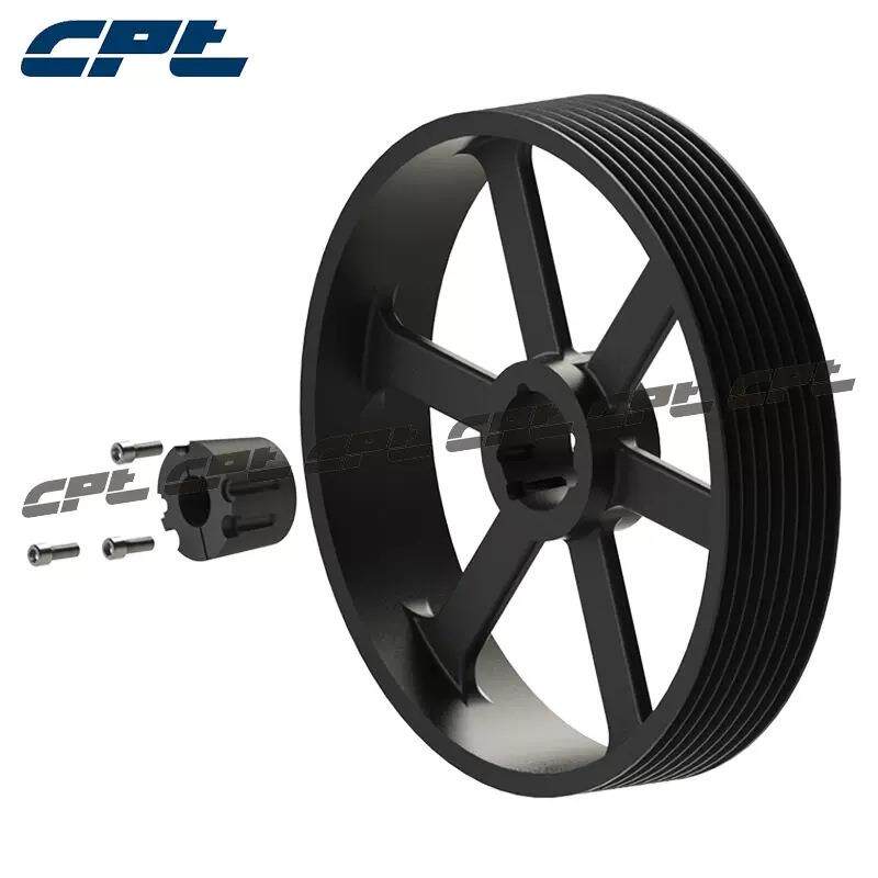 CPT欧标皮带轮SPC450-08-5050八槽节径450适配锥套5050铸铁皮带