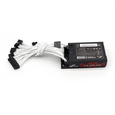 全chan Fx350G Fx500G 500W全模块小1U电源Itx机箱模块线硅胶线镀