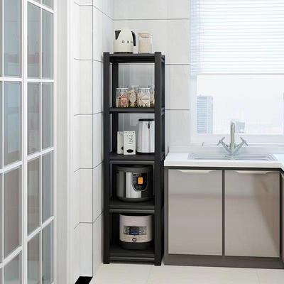 厨房夹缝收纳置物架落地多层多功能锅具放置架微波炉架子家用储物