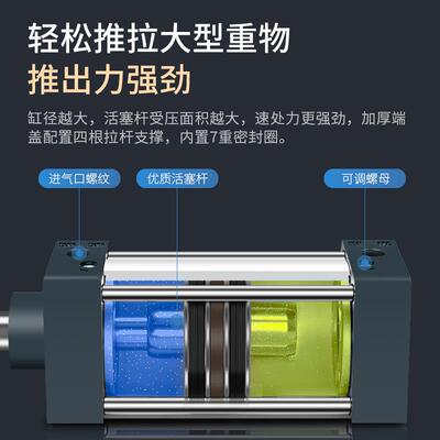 *554S-C标准气缸 SC225-50375-100-125-150-175-200-250X300*500