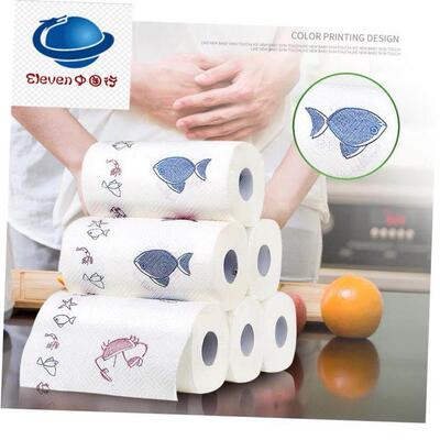 Kitchen Paper Towels 8 Rolls Family Rolls Napkin Tissue Wipe