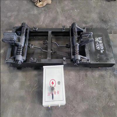 矿用跑车防护阻车器BQ127气动抱轨式阻车器
