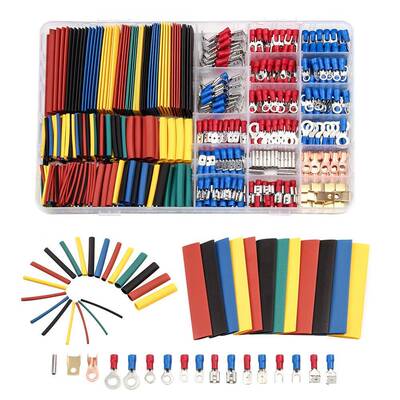 678pcs冷压接线连接端子350+热缩管组合328 套管
