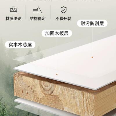 实木书桌书架一体学学生写字小型卧室用习桌台式电脑桌椅桌GJE家