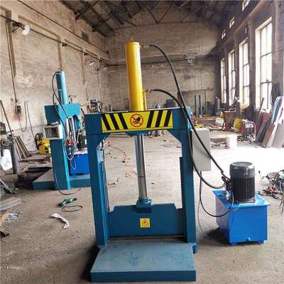 半透明PP塑料卷液压切开机 液压剪断机 高压机头料油压切料机