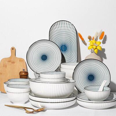 pure white round plates Dinner plate home cerami