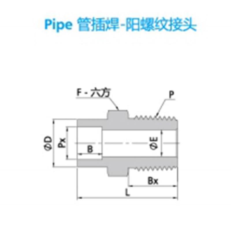 E-四JOE316不锈钢通气588对焊头接液流体连接对焊管接头环保水处