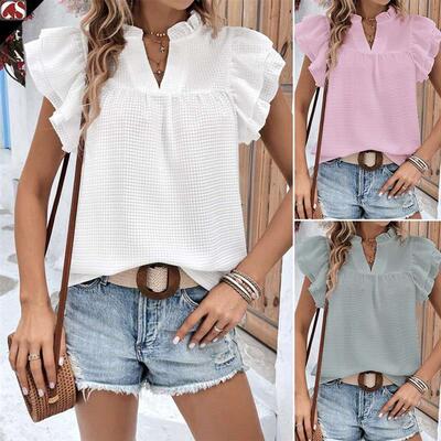 T Shirt summer Blouse Tops Clothes For Women 女上衣 Color
