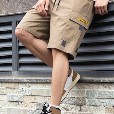 Menswear Mens Casual Loose-Fit Summer Functional Cargo