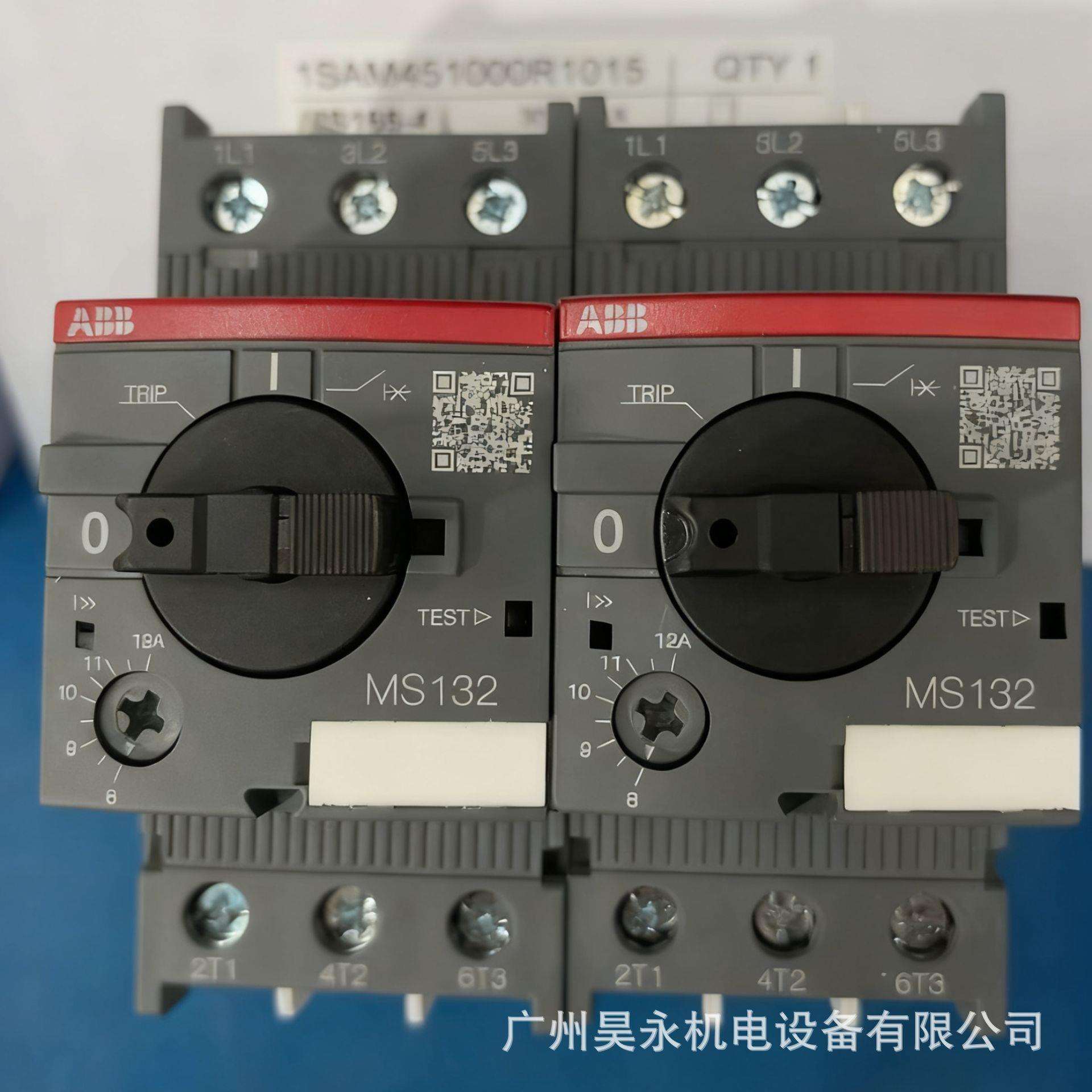 ABB MS116电动机保护用断路器MS116 - 0.4 接通/分断电动机