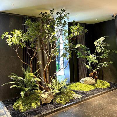 新款精品级彷真马醉木绿植造景橱窗植物室内榕树装饰树大型假树景