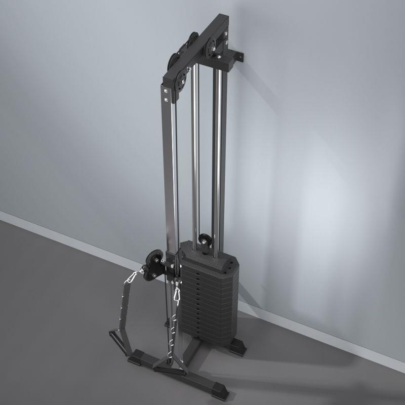 墙体飞鸟带配重综合训练器力量型健身器材家用健身器械套装