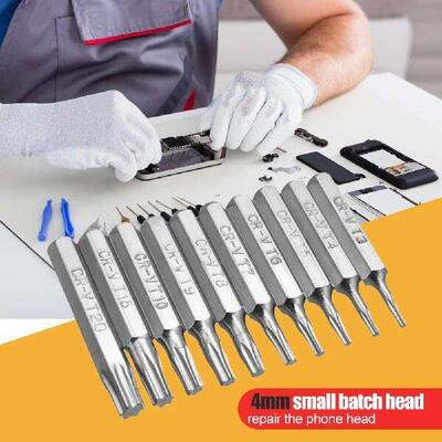 10pcs CR-V Torx Bits Set Screwdriver Drill Bit Hex Torx