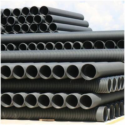 专业供应SN8hdpe双壁波纹管dn400连接密封性良好排污波纹管