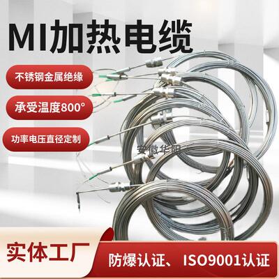 铠装加热器(伴热电缆)MIC-1-02-10 双芯MI加热电缆高温伴热丝