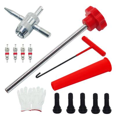 气门嘴补胎阀安工胎具套装轮胎修补工装具气门嘴轮芯嘴子AAV拆装