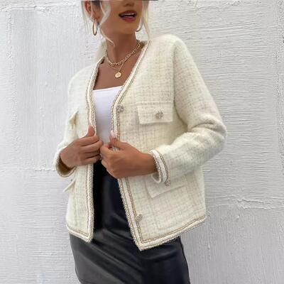 Sweater cardigan, women's style knitted cardigan, thick