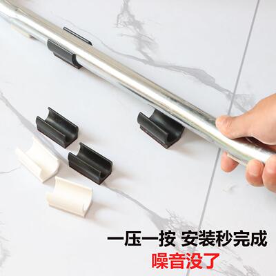 圆形椅子开口脚垫黑白U 管夹脚套凳腿静音脚垫毛毡底耐磨弓形脚垫