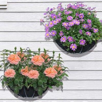 3pcs Planter Basket Liners Half Round Fabric Felt Flower