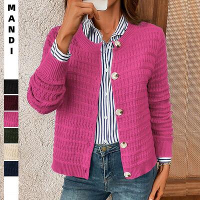 Women'S Knit Cardigan Sweaters Casual Long Sleeve Open Front