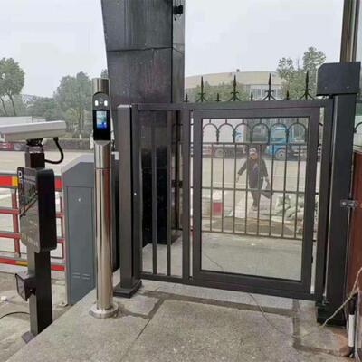 智能卡道广门小区门闸门人脸识别刷感应VWL门禁玻通璃栅栏自动告