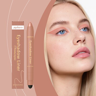 Zephoco 2-in-1 Eyeliner Pen - Silky Smooth, Vibrant Color, E