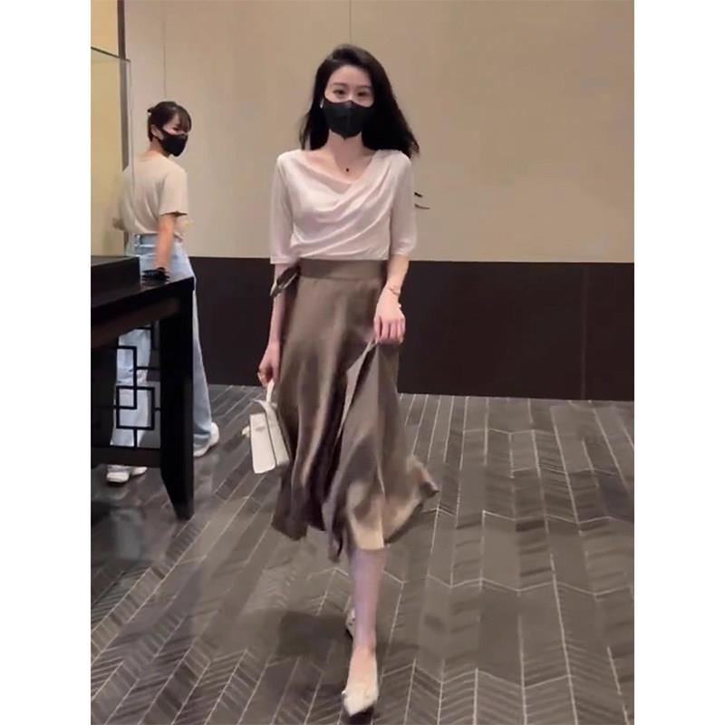 欧洲站夏季套装女2026新款高级感气质穿搭一整套御姐风裙子两件套