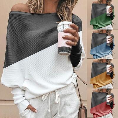 Large size women's clothing with patchwork grooves and