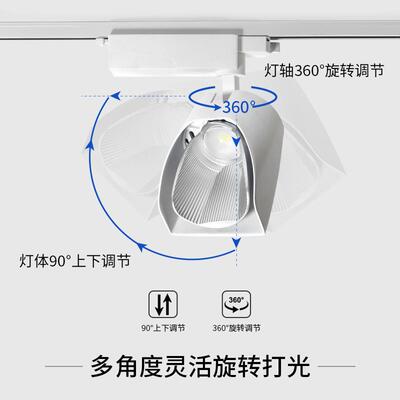 TRIAC瓷砖店专用射灯led轨道灯偏光超大广角射灯展厅展柜画廊家具