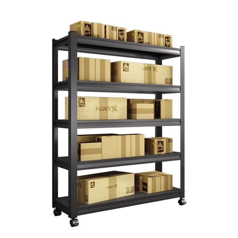 可移动家用货架置物架多层落地阳台仓库储物架地下室杂物收纳架子