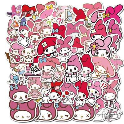 50pcs Sanrio Stickers Hello Kitty Stickers Kuromi My Melody