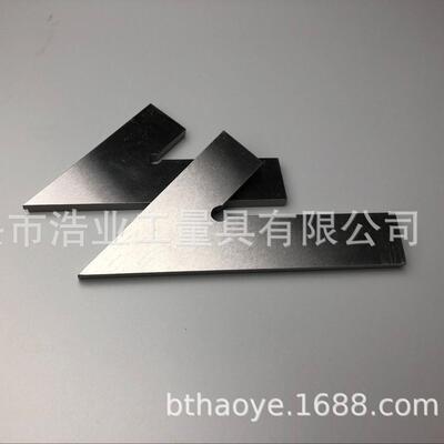 60度角尺不锈钢100x70mmDIN875标准角度测量60°平口角尺120x80