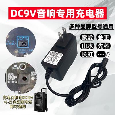 纽曼SL-308M蓝牙拉杆音箱广场舞音响DC9V1.5A2A电源适配器充电器适用9128