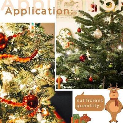 10/100Pcs Christmas Ornament Hooks Stainless Steel S-Shaped