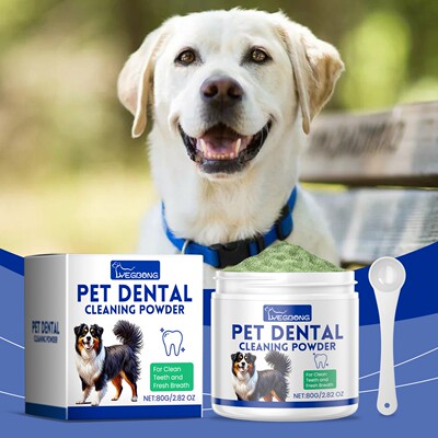 YEGBONG Dog Teeth Cleaning Powder - Gently cleans tartar and