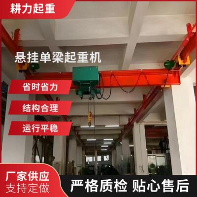 单梁行车低净空电动车间双速单梁行车加长臂悬挂起重机