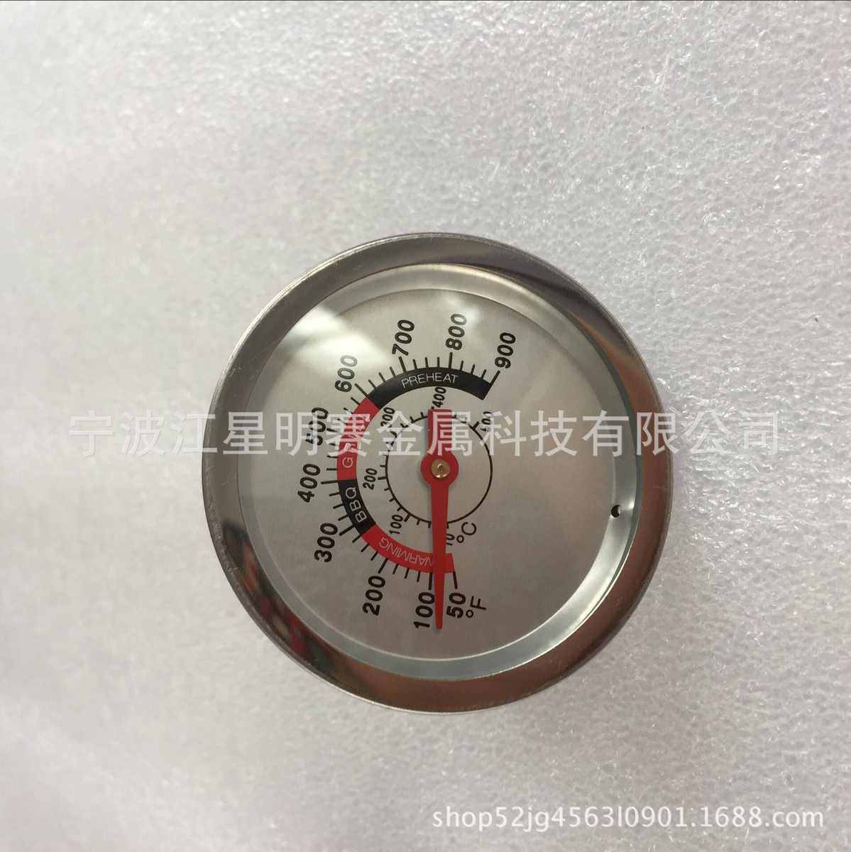 JX-8E-2 双金属温度计 烧烤炉温度计 烤炉温度表 BBQ