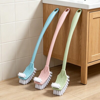 Long-Handle Household Bathroom Cleaning Brush, Multi-Angle T